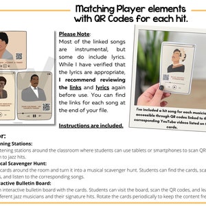 Jazz Decor With QR Codes for Listening, Complete Classroom Decor & Bulletin Board Kit for Music ...