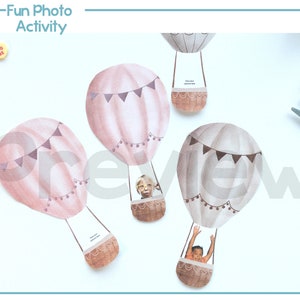 Hot Air Balloons Spring Bulletin Board & Interactive Classroom Decor ...