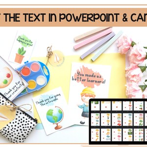 Teacher Appreciation Gift Tags, Notes and Cards | Editable in ...