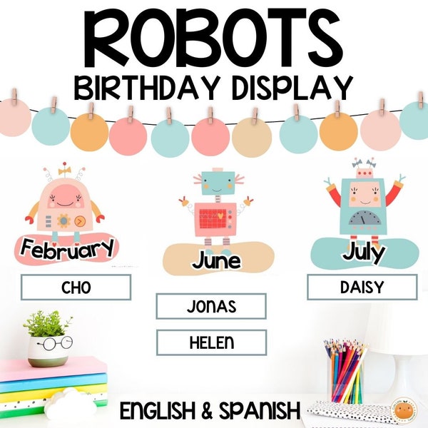 Robot Themed Bulletin Board - Etsy