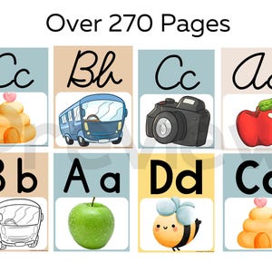 Bee Themed Alphabet Posters for Classroom Decor & Bulletin Board ...