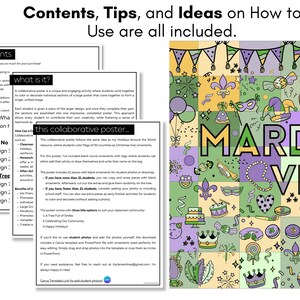 Mardi Gras Collaborative Poster for Kids - Printable Coloring Poster ...