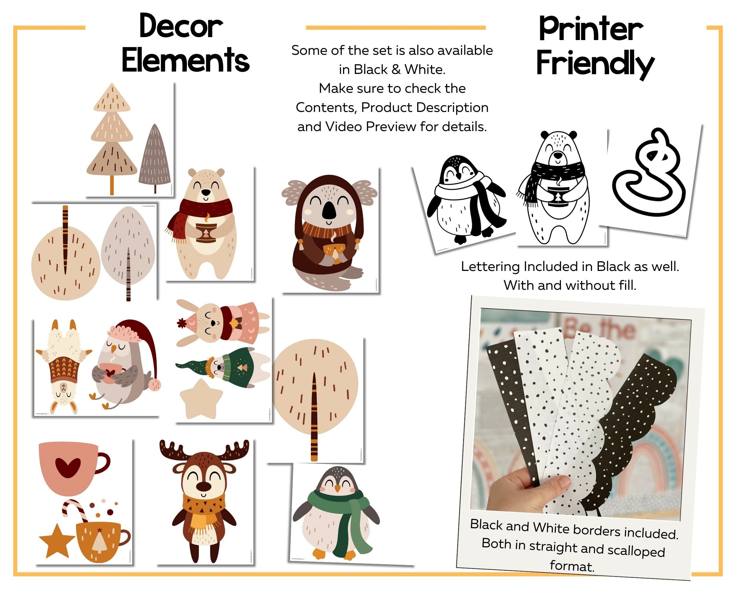 Cozy Winter Classroom Decor Door Decor & Bulletin Board - Etsy