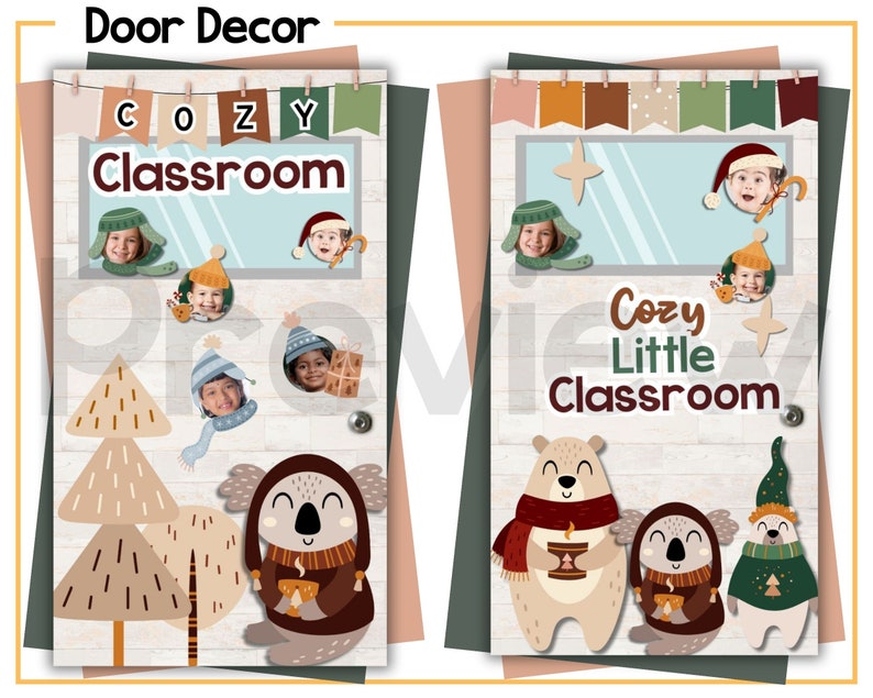 Winter Bulletin Board Kit - Cozy Classroom Decor & Photo Craft ...