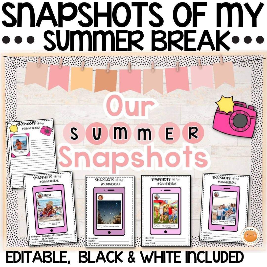Summer Writing Activity Editable Differentiated Summer Writing ...
