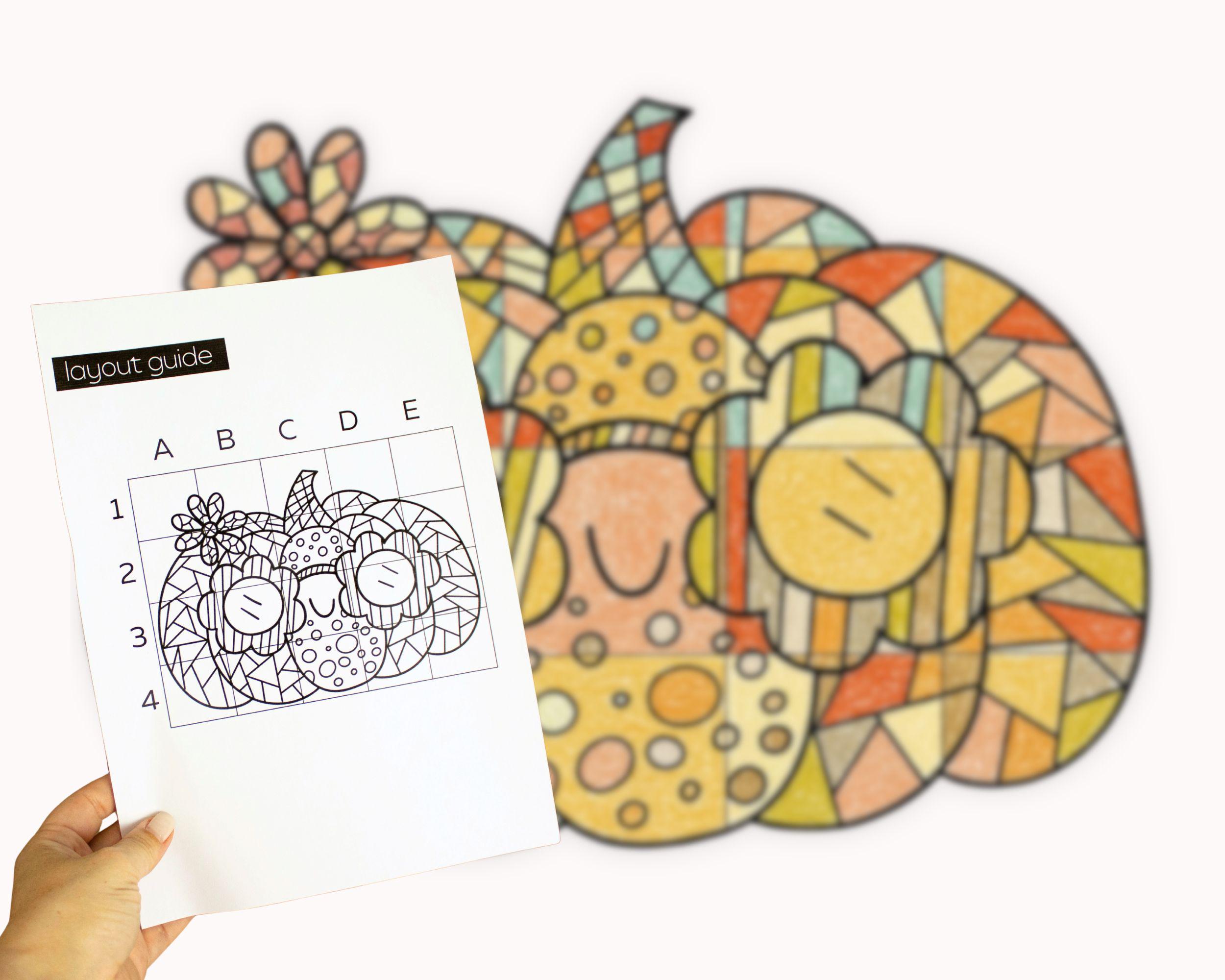 Pumpkin Collaborative Coloring Poster, Fall Art Project and Classroom ...