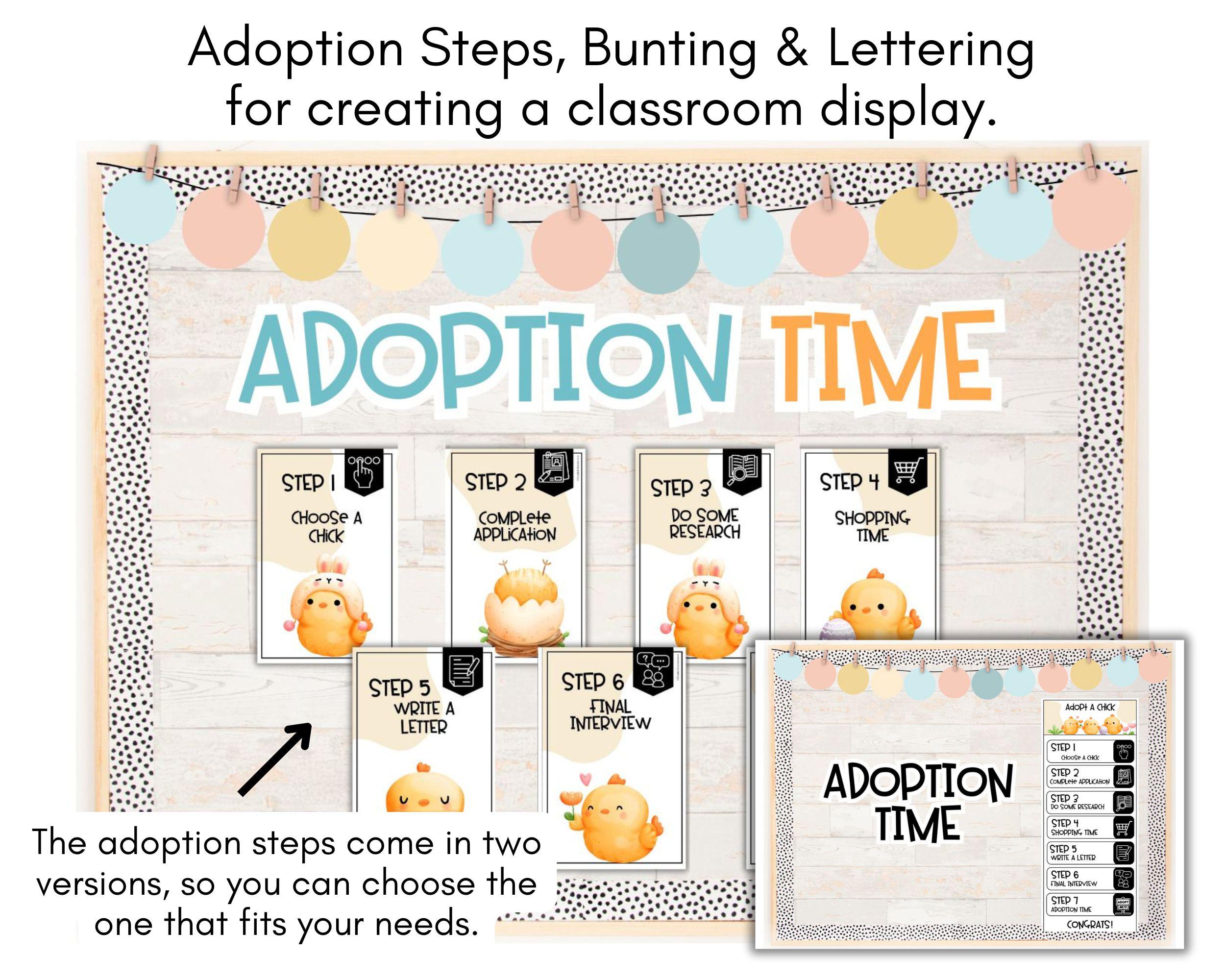 Adopt a Chick Project Based Learning, Printable Spring and Easter ...