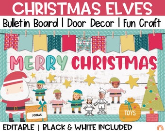 Christmas Elf Bulletin Board - Etsy