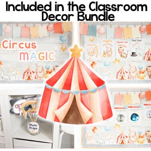 Editable Classroom Jobs Circus Themed Bulletin Board & Classroom Decor ...