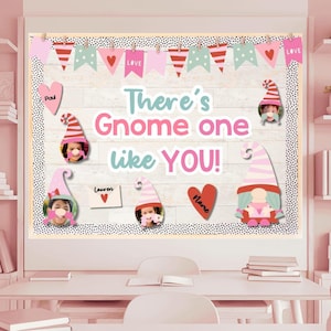 Love Gnomes Valentine's Day Bulletin Board & Interactive Classroom ...