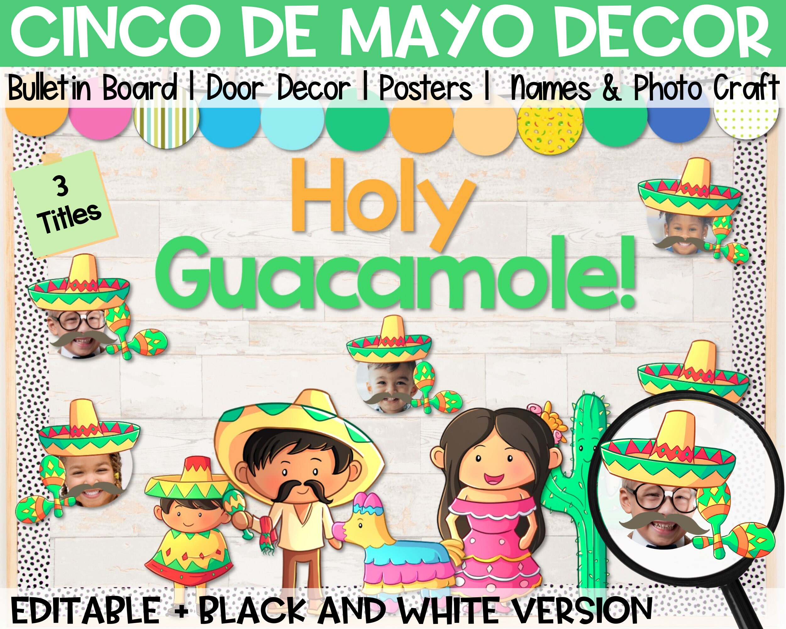 Cinco De Mayo Bulletin Board & Interactive Classroom Decor - Etsy