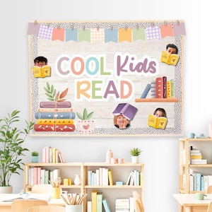 Reading Classroom / Library Display Kit - Bulletin Board Idea, Door ...