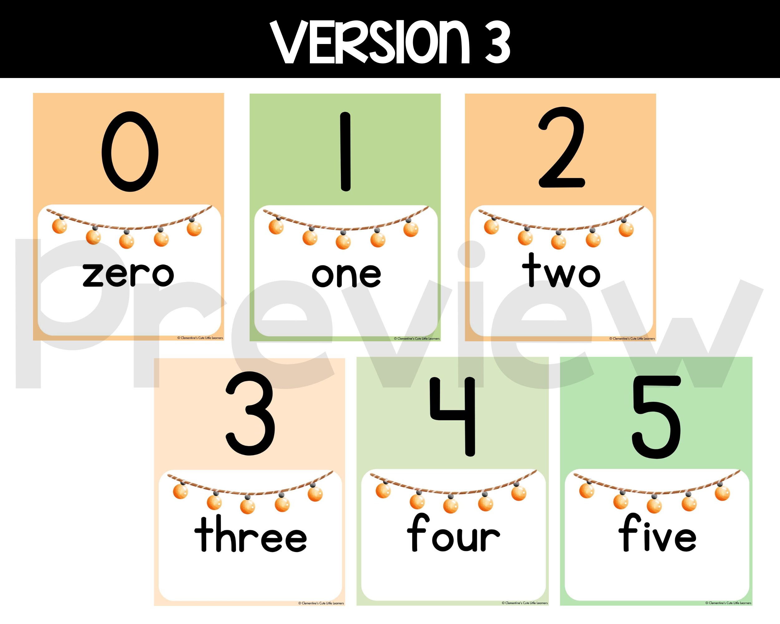 Camping Themed Number Posters for Bulletin Boards & Classroom - Etsy