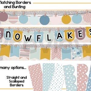 Snowflake Winter Bulletin Board & Classroom Decor Kit + Editable ...