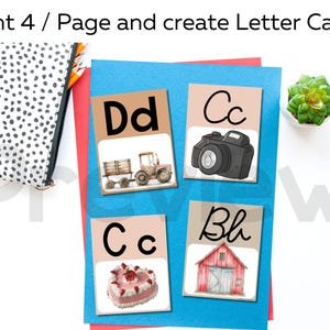 Farm Themed Alphabet Posters for Classroom Decor & Bulletin Board ...