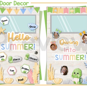 End of Year / Summer Turtle Bulletin Board Idea & Printable Classroom ...