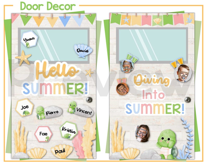 End of Year / Summer Turtle Bulletin Board & Classroom Decor - Etsy