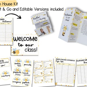 Back to School Bulletin Board Decor and Open House Kit - Etsy