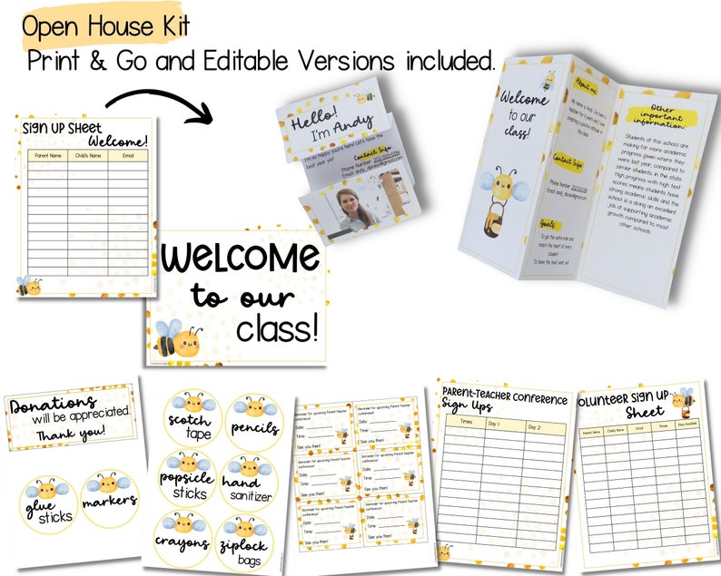 Back to School Bulletin Board Decor and Open House Kit - Etsy