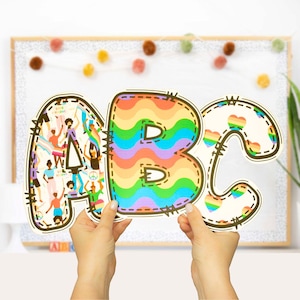 LGBTQ / Pride Letters & Numbers for Bulletin Board / Classroom and Door ...