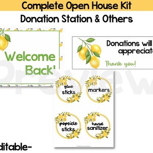 Back to School Bulletin Board Decor and Open House Kit + Editable ...