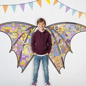 Bat Wings Coloring Page - Etsy