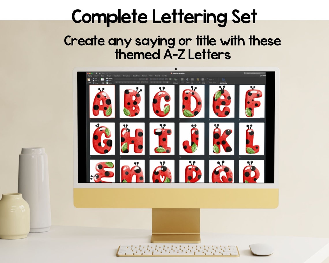 Ladybug Letters Bulletin Board Titles / Classroom & Door Decor ...