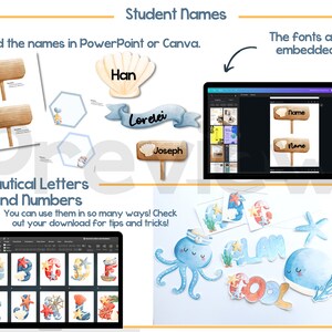 End of Year / Summer Fun Nautical Gnomes Bulletin Board & Classroom ...