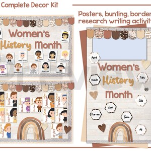 Women’s History Month Bulletin Board – Interactive Classroom Decor With ...