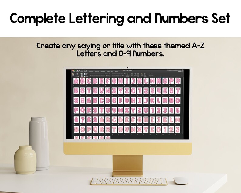 Bright Pink Valentine's Day Lettering for Bulletin Board Titles ...