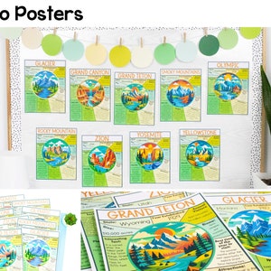 National Parks Learning Bundle - Information Posters, Research Posters ...