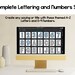 Shark Letters & Numbers | Editable Bulletin Board and Door Titles for ...