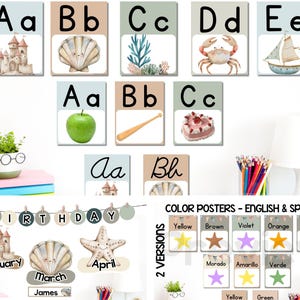 Ocean Editable Classroom Decor Bundle, Bulletin Board Ideas, Back to ...