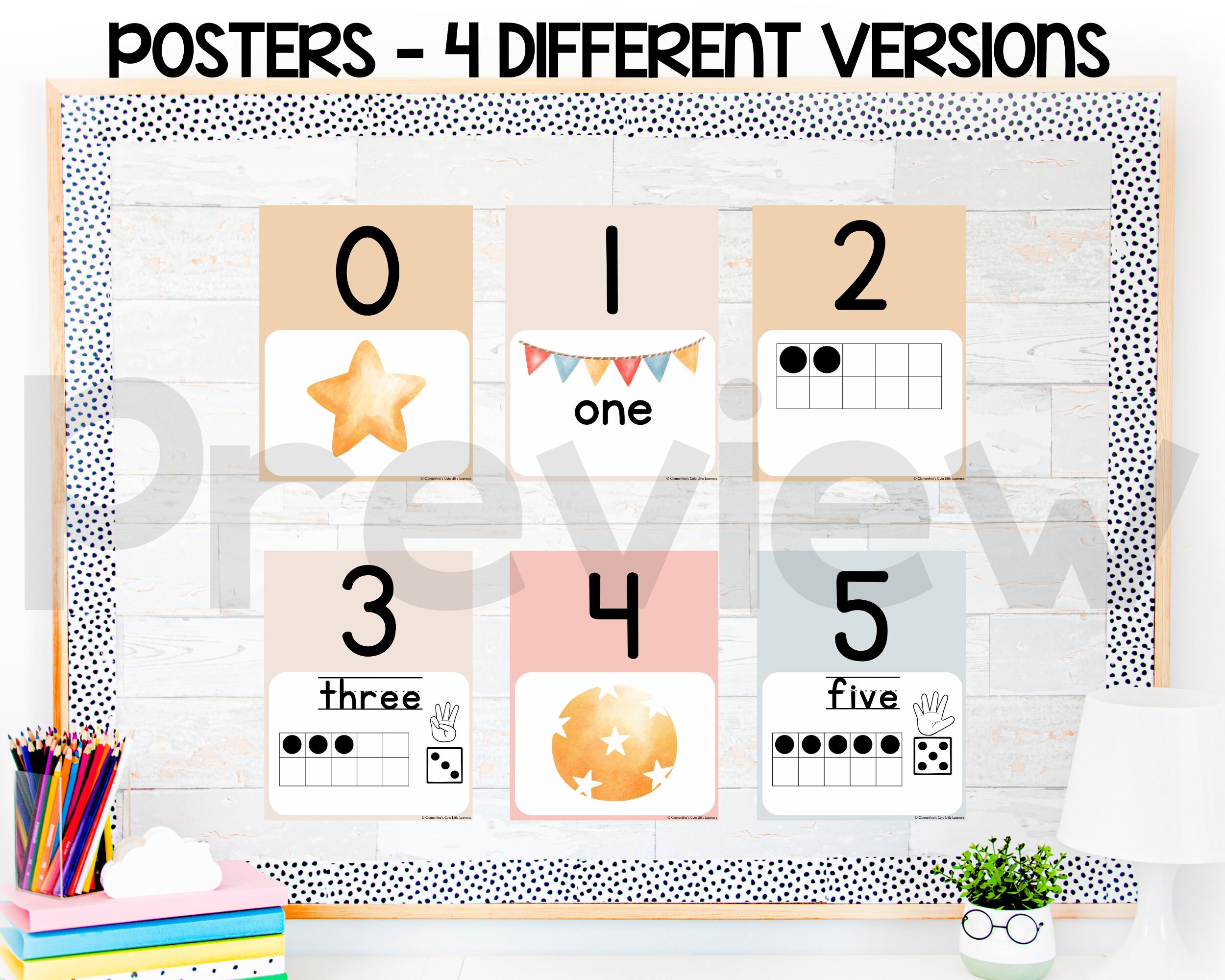 Circus Themed Number Posters for Bulletin Boards & Classroom - Etsy