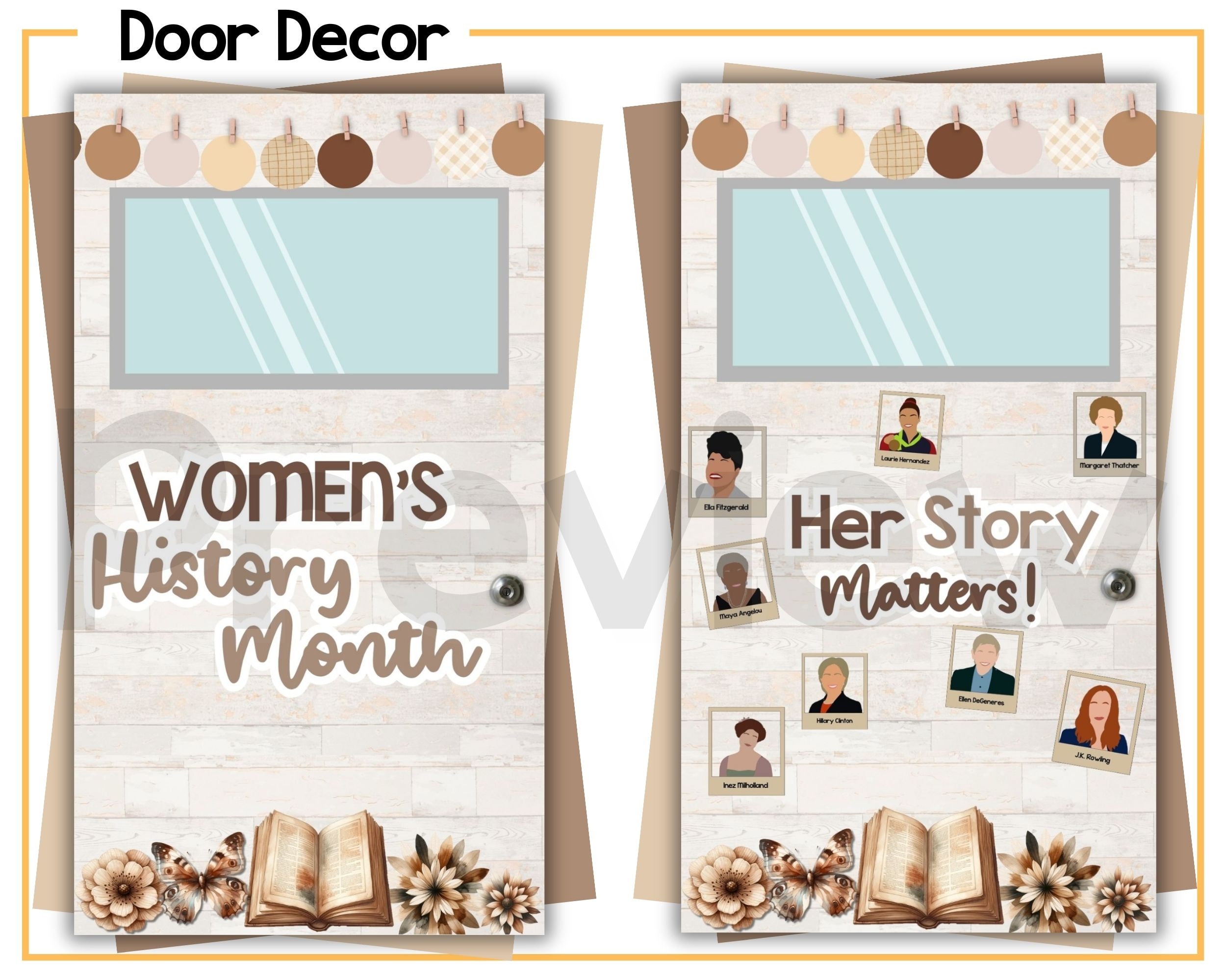 Women's History Month Bulletin Board & Interactive Classroom Decor ...