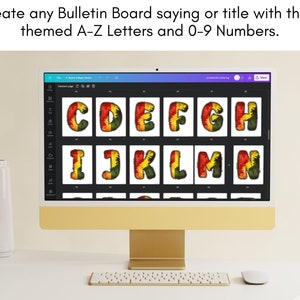 Summer Letters and Numbers Bundle for Bulletin Boards and Classroom ...