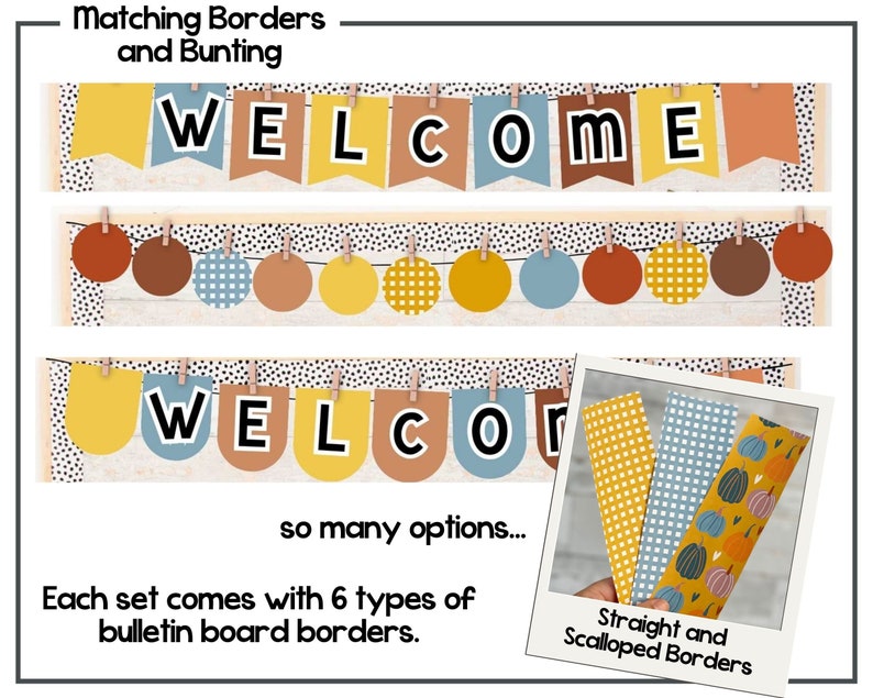 Year-round Bulletin Board Kit | Editable Classroom Decor Set for All ...