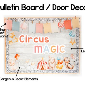 Circus Room Transformation Kit, Bulletin Board, Classroom Decor ...