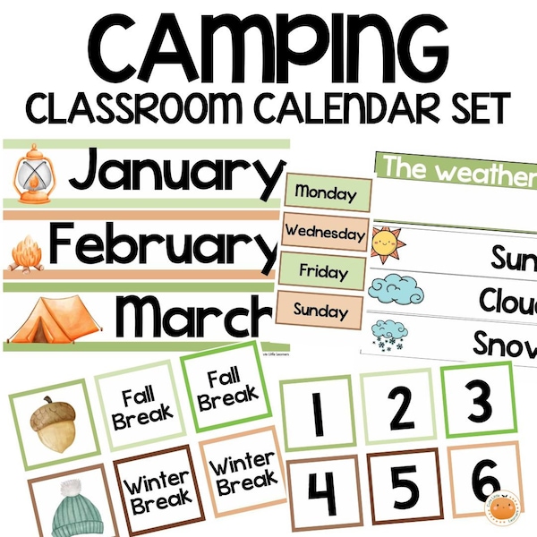 Camping Classroom - Etsy