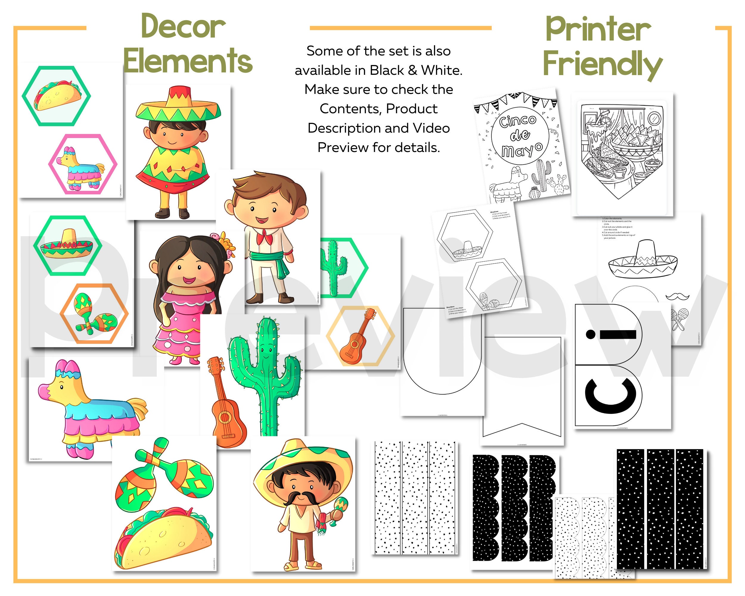 Cinco De Mayo Bulletin Board – Interactive Classroom Decor With ...