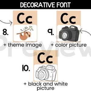 Alphabet Posters Jungle Safari Themed Primary, Cursive & Decorative ...