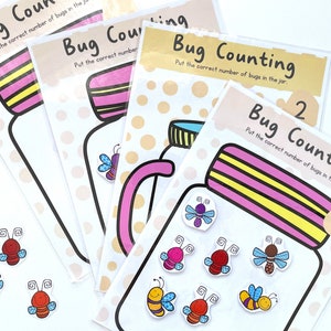 Counting Game / Activity for Toddlers or Kindergarteners | Spring Bugs ...