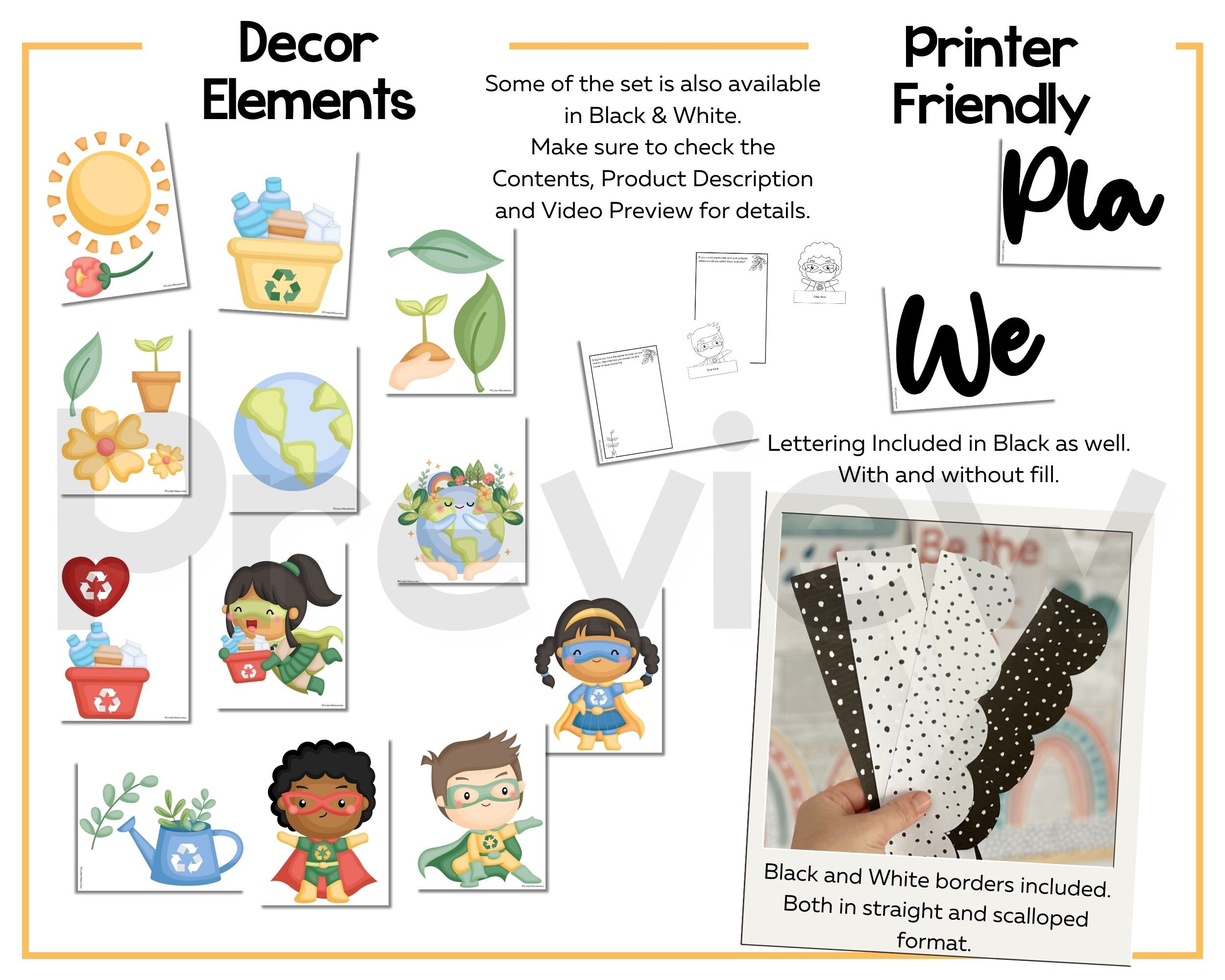 Earth Day Decor, Superhero Themed, Eco-heroes, Complete Classroom Decor ...