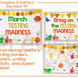 March Madness Testing Motivational Bulletin Board & Interactive ...