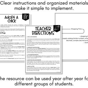 Adopt a Chick Project Based Learning, Printable Spring and Easter ...