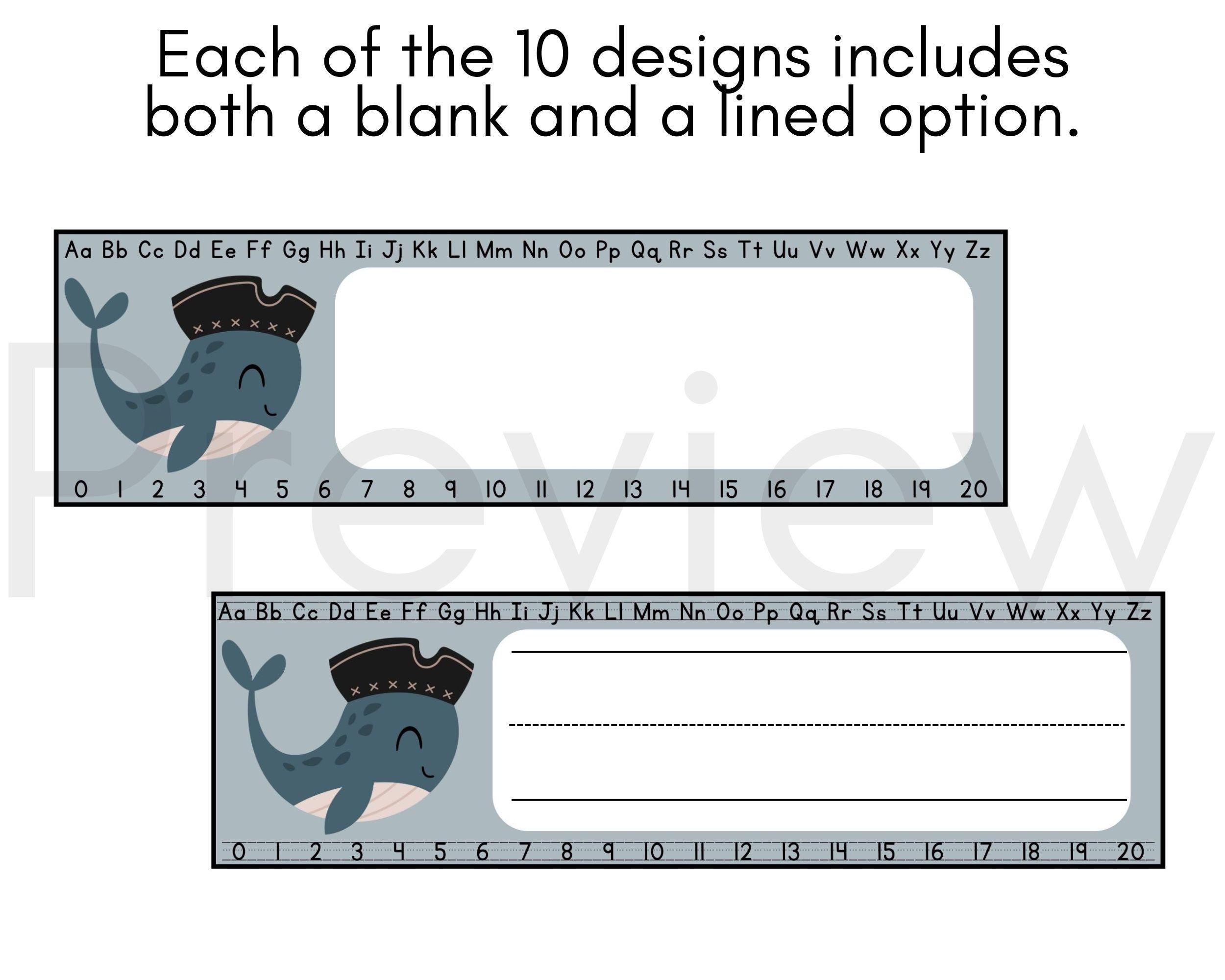 Pirate Desk Name Tags | Editable Classroom Labels for Student Desks and ...