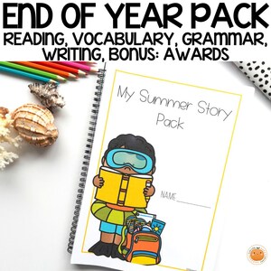 End of Year Printables Reading and Activity Pack, Print Go Editable End ...