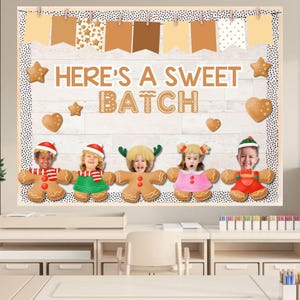 Gingerbread Man Bulletin Board & Classroom Decor Kit + Editable ...