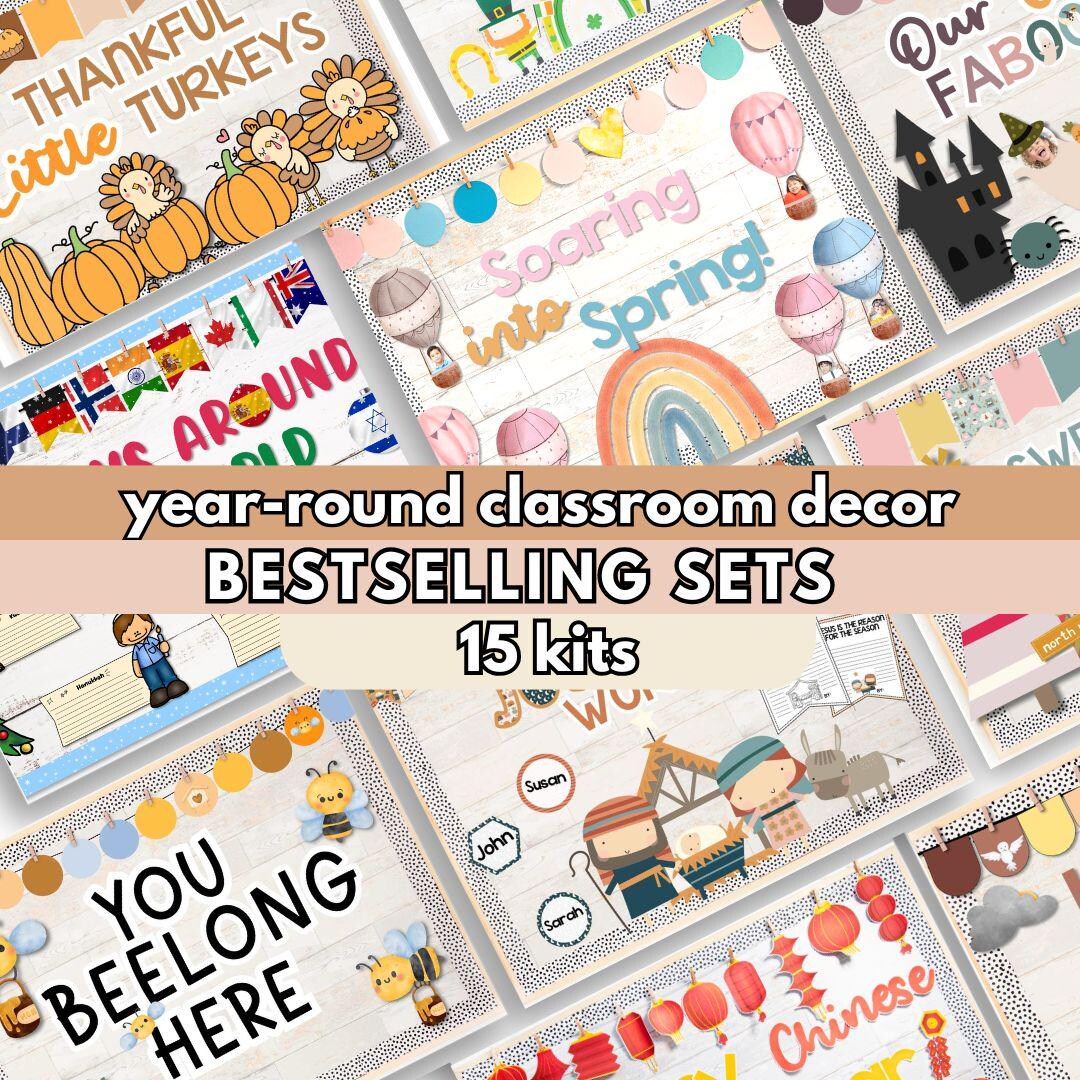 Bestselling Year Round Classroom Decor Kits - Bulletin Boards and Door ...