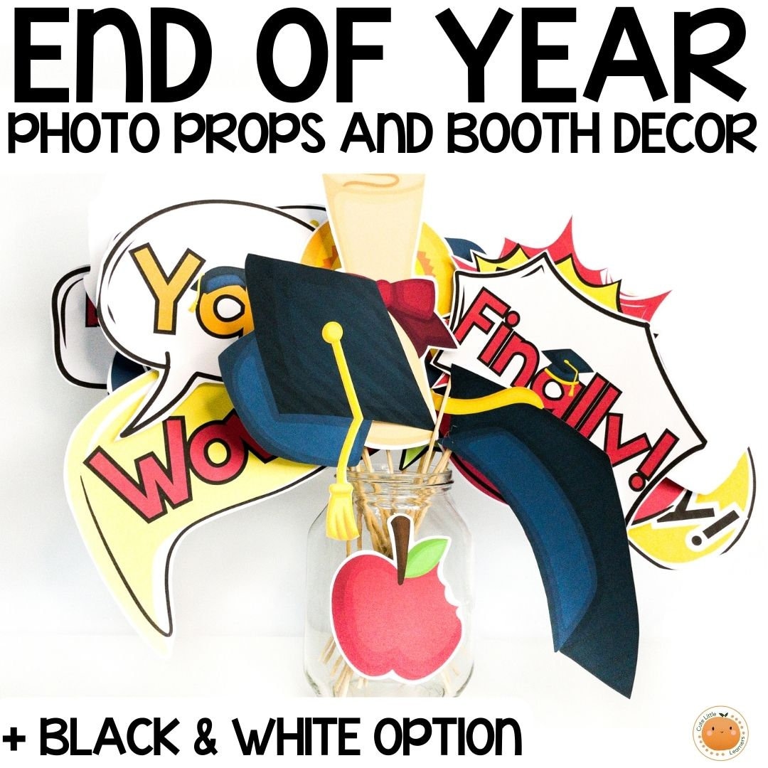 Graduation & End of Year Photo Props and Photo Booth Decor, Instant ...
